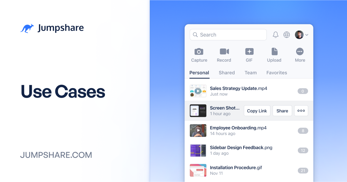 Jumpshare - All Use Cases
